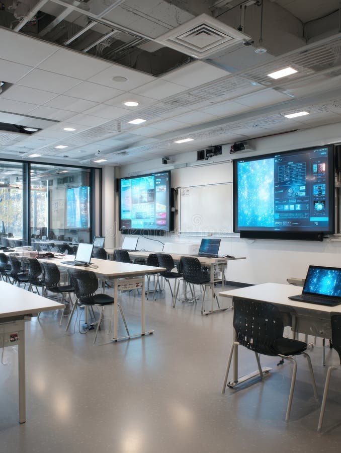 Smart Classroom Setup with IoT Devices and LED Learning Panels Designed for Interactive ...