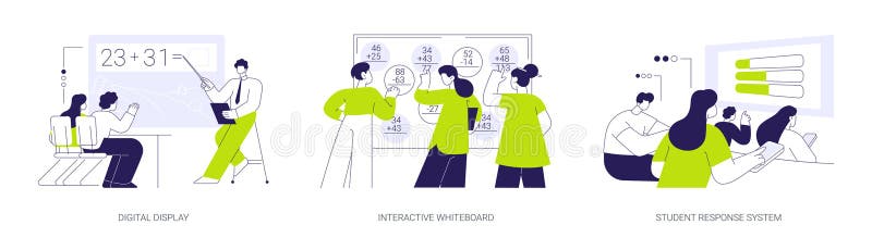 Smart Classroom Technology Abstract Concept Vector Illustrations. Stock ...