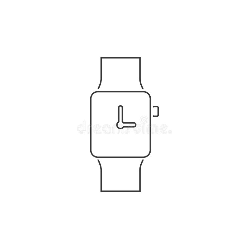 Smart Clock Icon Set Isolated on White Background. Vector Stock Vector ...