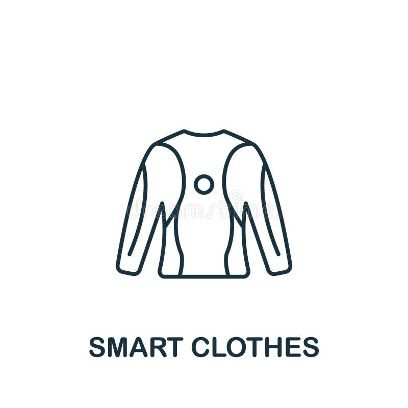 Smart Clothes Icon. Monochrome Simple Smart Technology Icon for ...