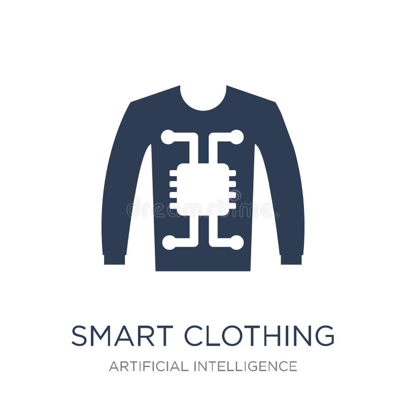 Smart Clothing Icon. Trendy Flat Vector Smart Clothing Icon on W Stock ...