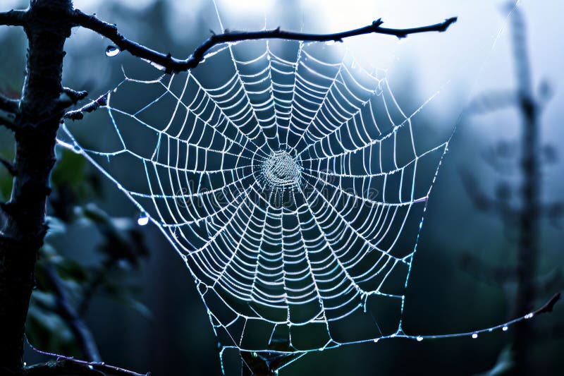 Smart Cobweb for Disaster Response Stock Illustration - Illustration of ...