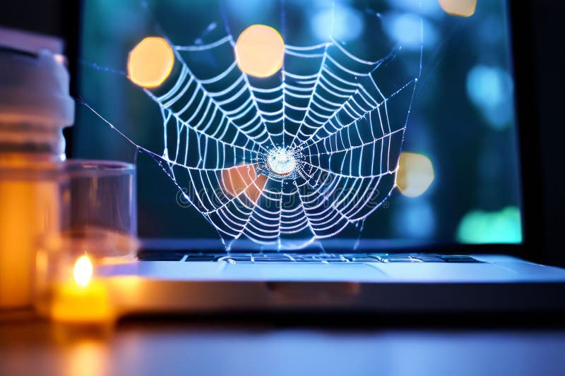 Smart Cobweb for Healthcare Monitoring Solutions Stock Illustration ...