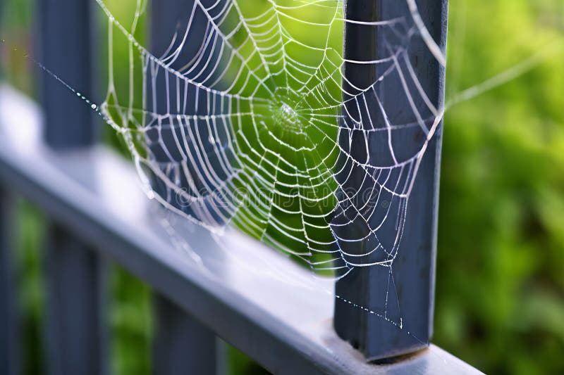 Smart Cobweb for Personal Safety Monitoring Stock Photo - Image of ...
