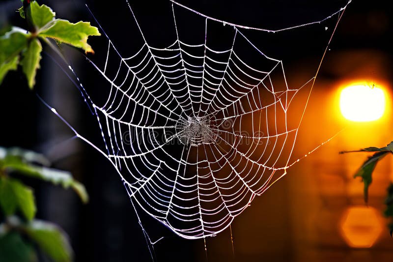 Smart cobweb security mesh stock illustration. Illustration of ...