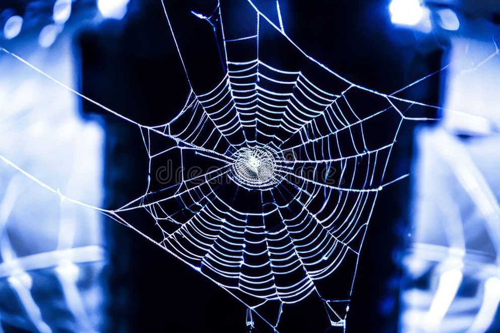 Smart Cobweb for Space Exploration Technologies Stock Illustration ...