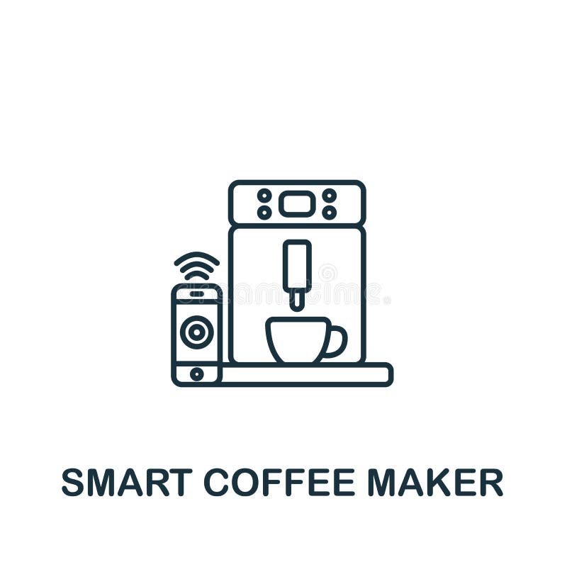 Coffee Machine Icon. Line Simple Icon for Templates, Web Design and ...