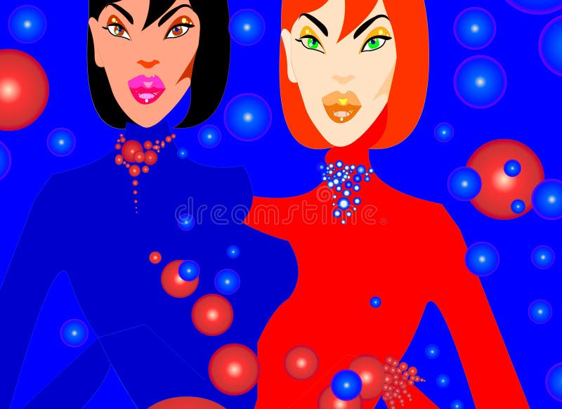 Smart Colorful Simple Models Stock Illustration - Illustration of flier ...