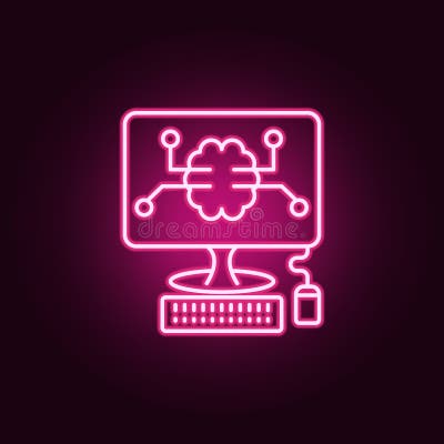 Neon Computer Icon Set Stock Illustrations – 13,258 Neon Computer Icon ...