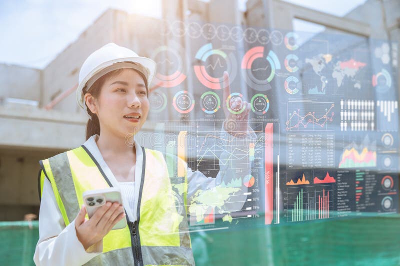 Engineer Overlay Infographic Graph Chart Stock Photos - Free & Royalty ...