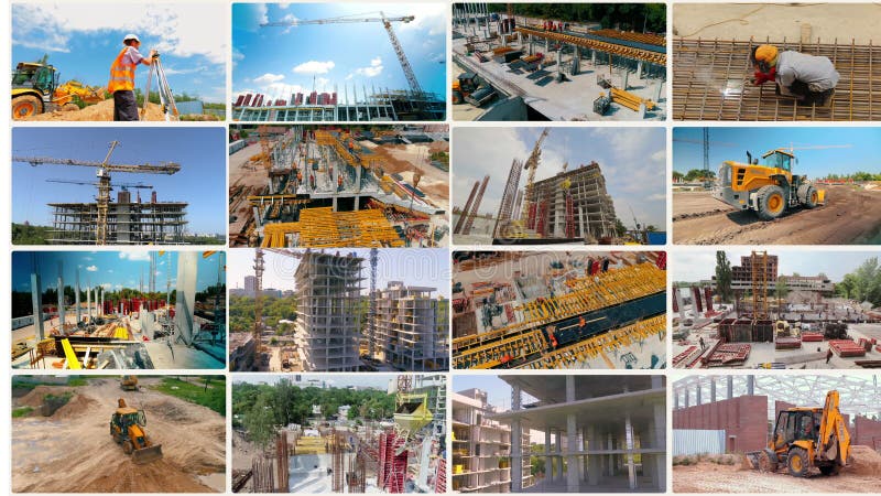 Split Screen Construction Frame. Smart Construction Infographics. Smart ...