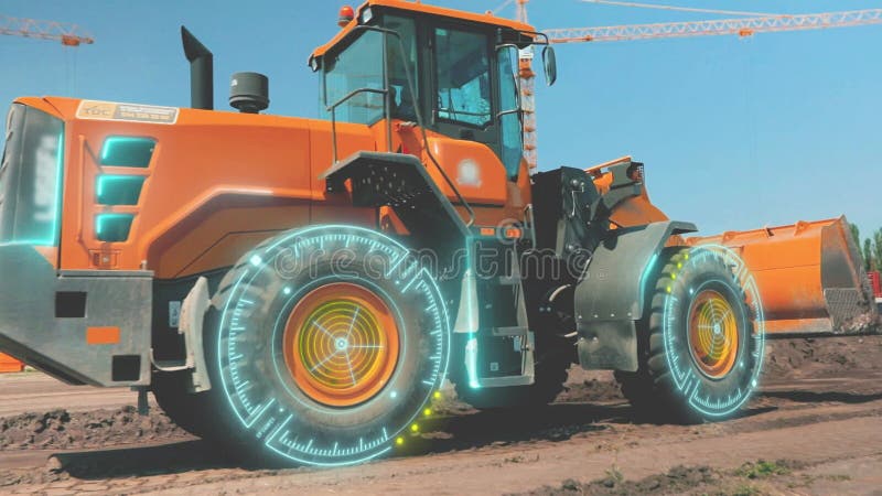 A Smart Construction Site. Visualization of Smart Construction. the ...