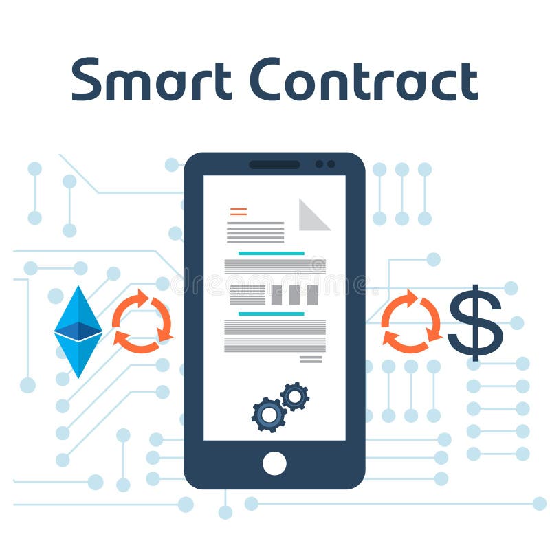 Smart contract concept stock vector. Illustration of concept - 137458222