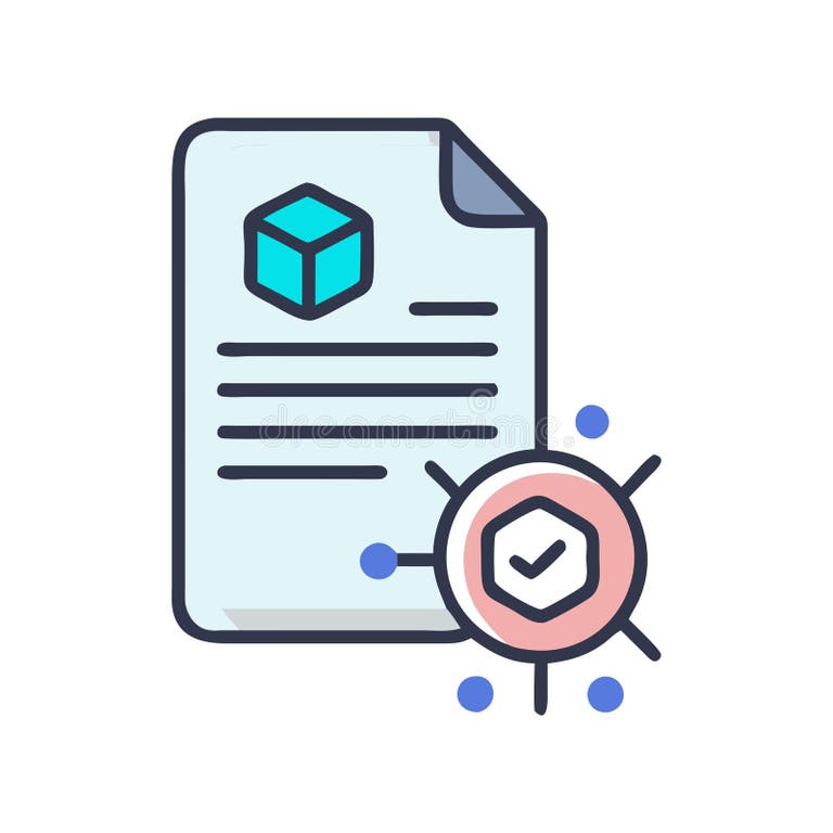 Smart Contract Icon for Automated Agreements Stock Vector ...