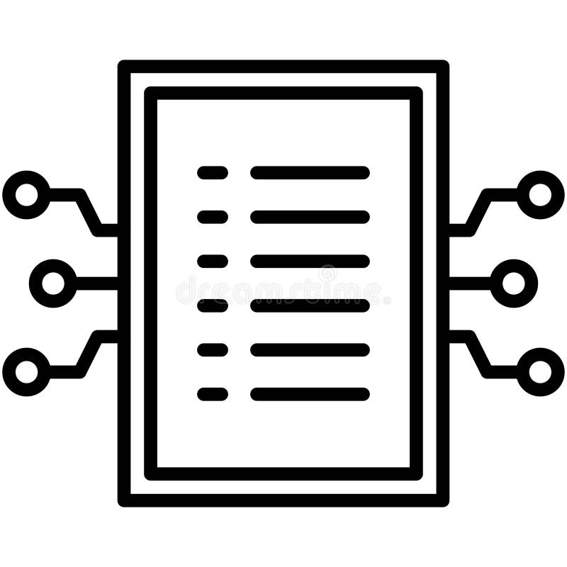 Smart Contract Icon, Blockchain Related Vector Illustration Stock ...