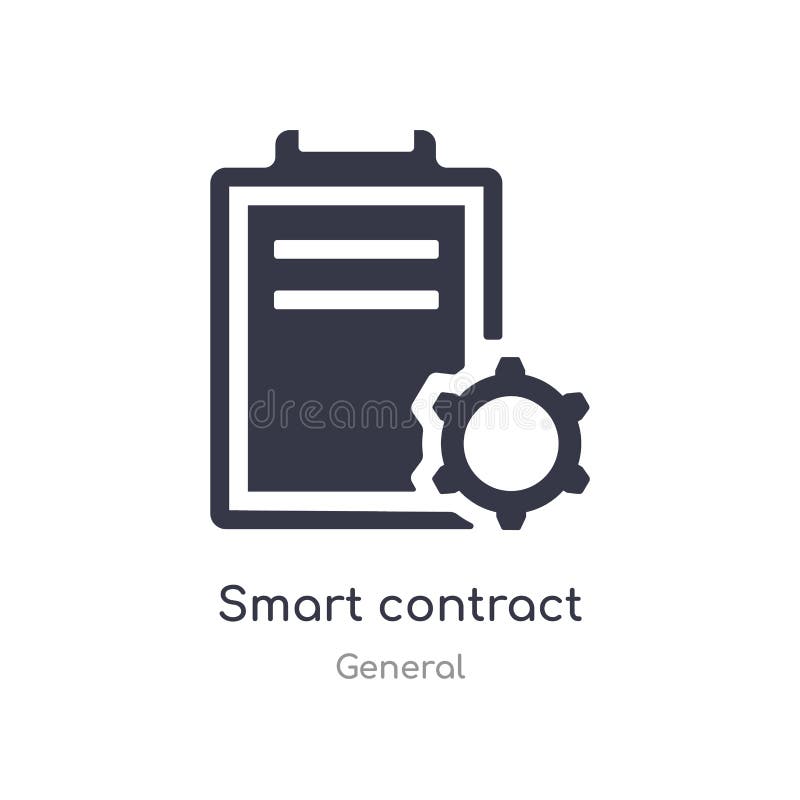 Smart Contract Icon. Isolated Smart Contract Icon Vector Illustration ...