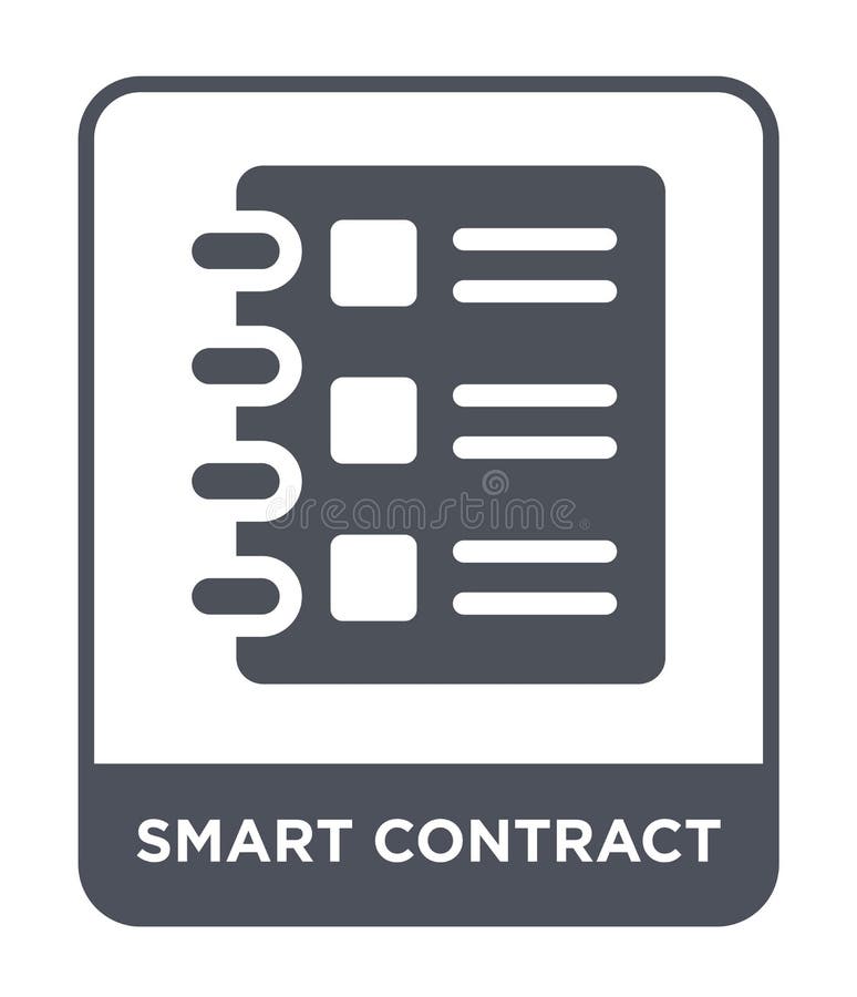 Smart Contract Icon in Trendy Design Style. Smart Contract Icon ...