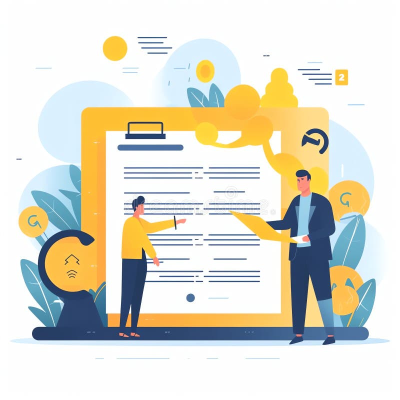 Smart_contract_management_system4 Stock Illustration - Illustration of ...