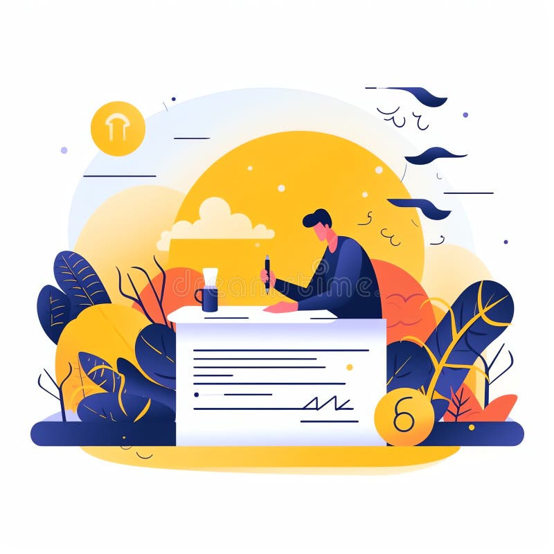 Smart_contract_management_system2 Stock Illustration - Illustration of ...