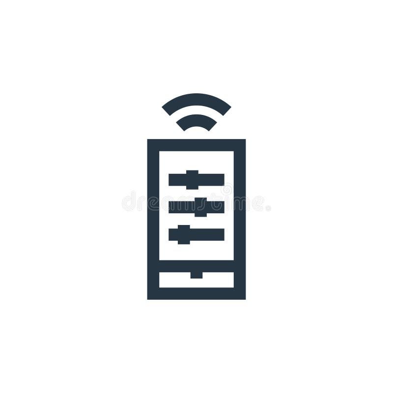 Smart Control Icon Vector from Futuristic Technology Concept. Thin Line ...