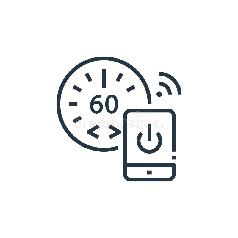 Smart Control Icon Vector from Smart Home Concept. Thin Line ...