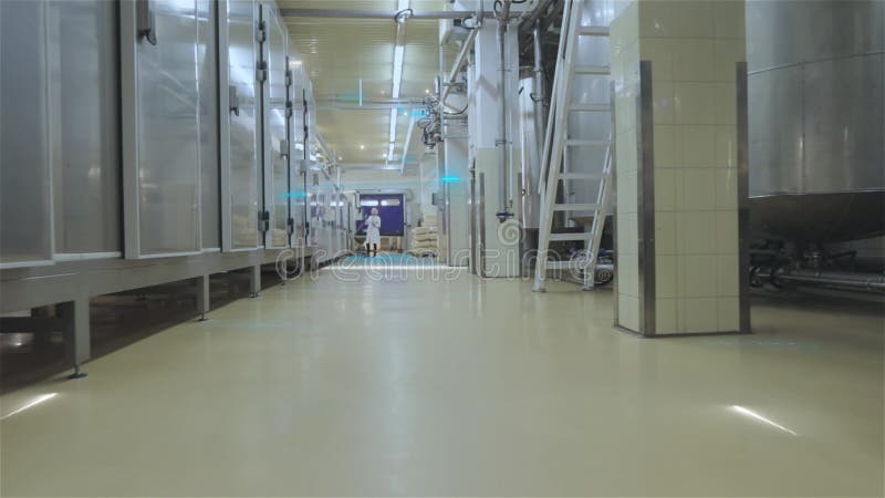 Smart Food Factory. Smart Conveyor at a Food Factory. Smart Food ...