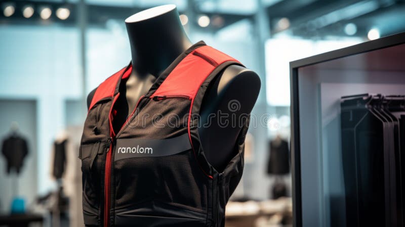 Smart Cooling Vest on Display Mannequin Stock Image - Image of gear ...