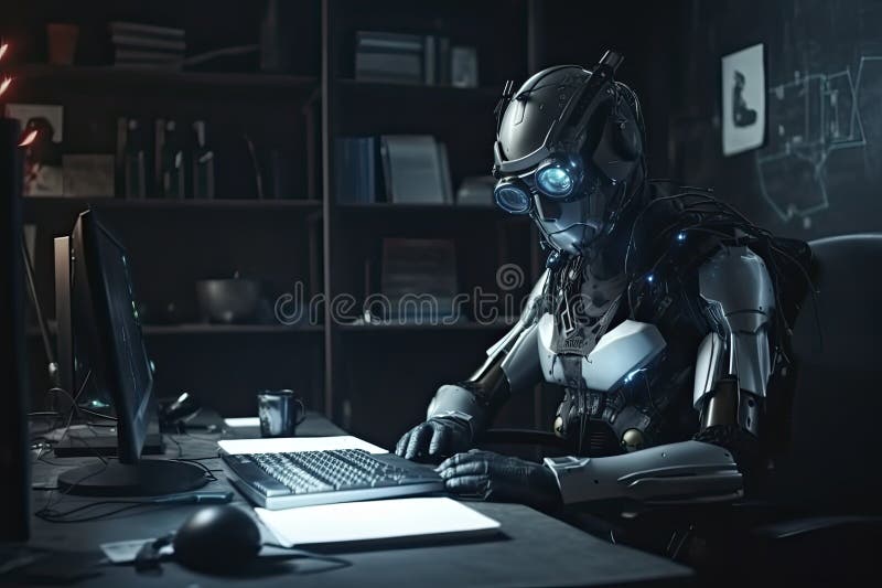 Smart Cyborg is Working in Secret Technological Base. Secret Manager of ...