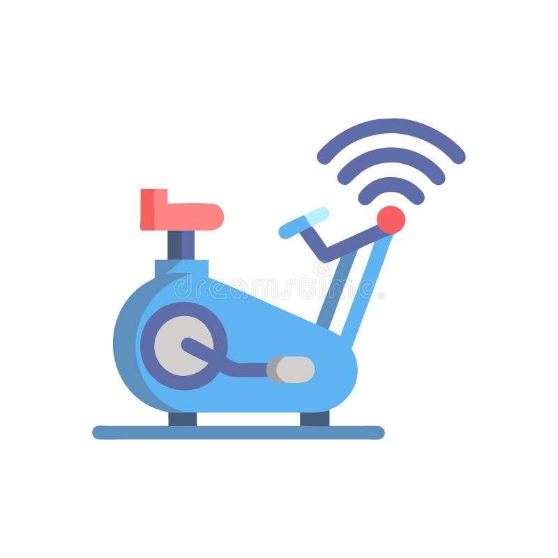 Smart Cycling Trainer for Indoor Workouts Stock Illustration ...