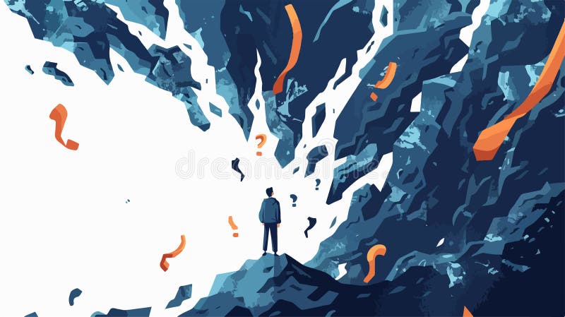 Smart Decision-Making Process Visualized with Question Mark Concept ...