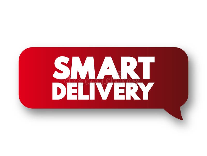 Smart Delivery Text Message Bubble, Concept Background Stock ...