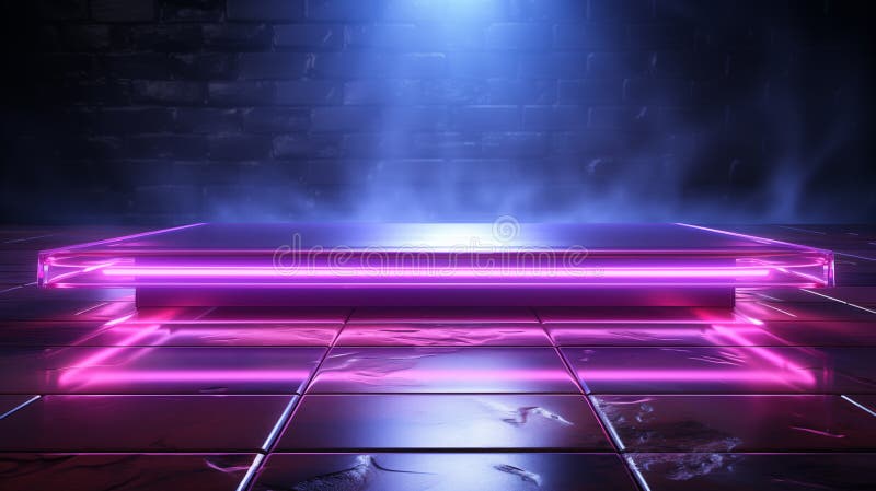 Smart Device Ai Generated Stage Podium Mockup Stock Illustration ...