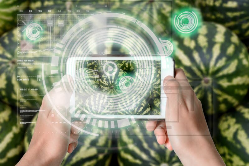 Smart Device Augmented Reality VR Virtual Overlay Stock Photo - Image ...