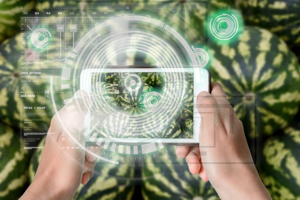 Smart Device Augmented Reality VR Virtual Overlay Stock Photo - Image ...