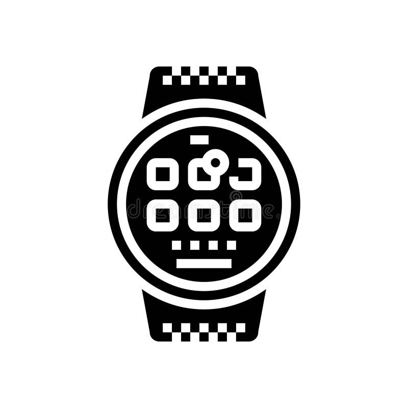 Smart Device Tech Enthusiast Glyph Icon Vector Illustration Stock ...