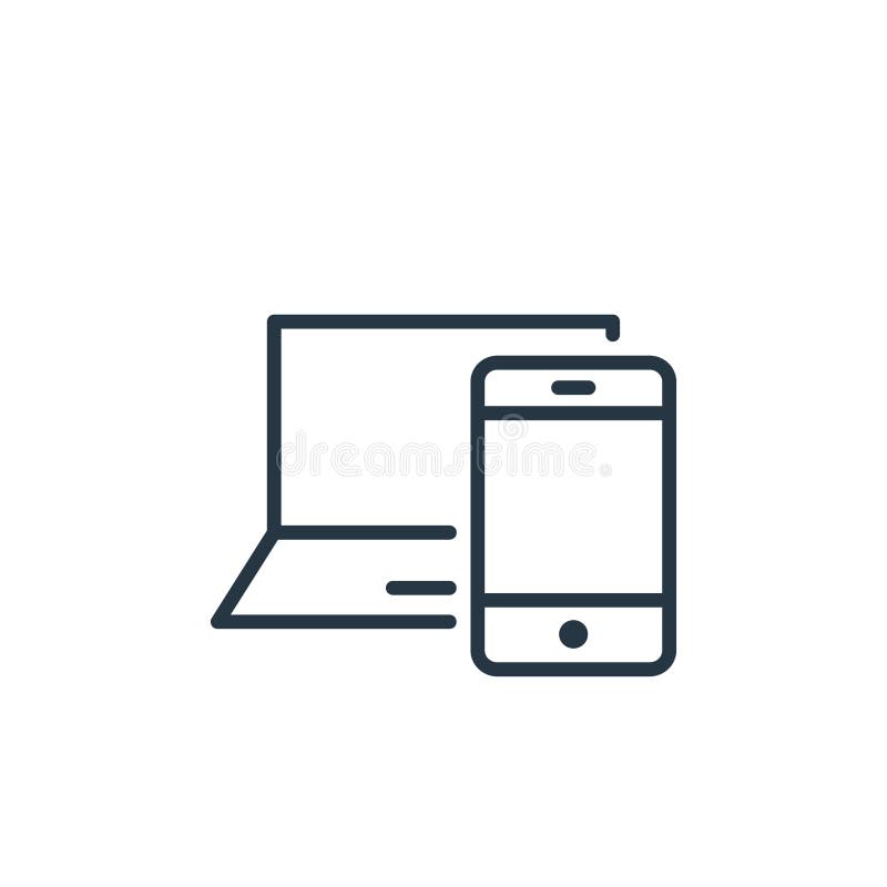 Smart Devices Icon Vector from Smart Devices Concept. Thin Line ...