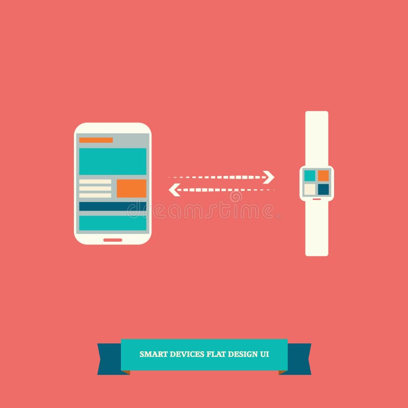 Smart devices icons set stock illustration. Illustration of basic ...