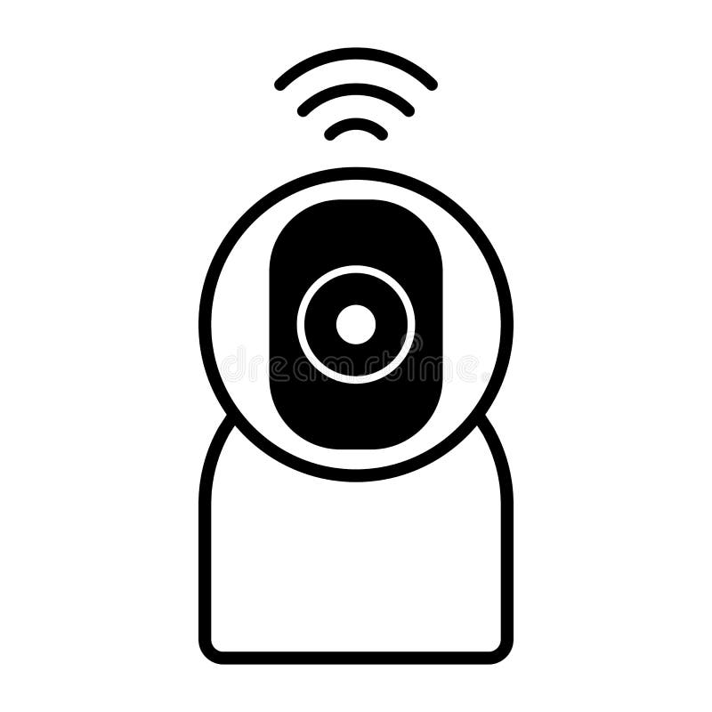 Smart Devices and IoT Icon: Surveillance Camera Stock Vector ...