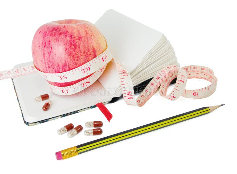 Smart Diet with Fruit and Vitamins Stock Image - Image of concept ...