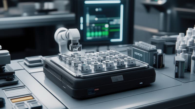 In a Smart Digital Factory, a Robotic Arm Skillfully Crafts Advanced ...