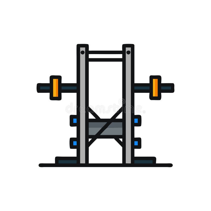 Smart Digital Multi-Angle Weighted Squat Trainer Icon Stock ...