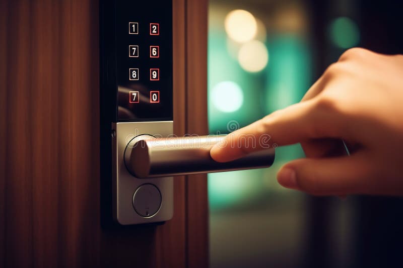 Smart Digital Touch Screen Keypad Access by Entering Pass Code Digits ...