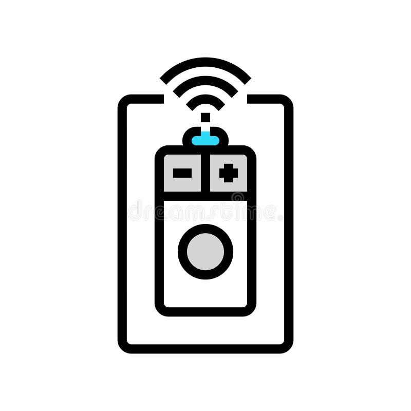 Smart Dimmer Switch Home Color Icon Vector Illustration Stock ...