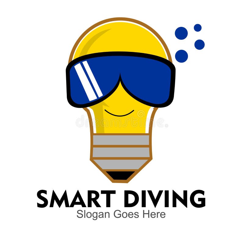 Smart Diving Logo Design Vector Stock Vector - Illustration of diving ...