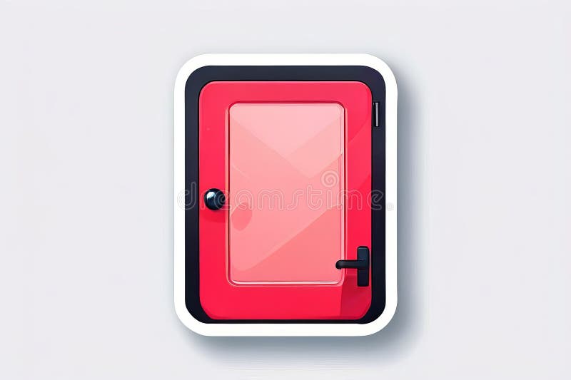 Smart Door Sensor a Small Magnetic Sensor for Doors and Windows Stock ...