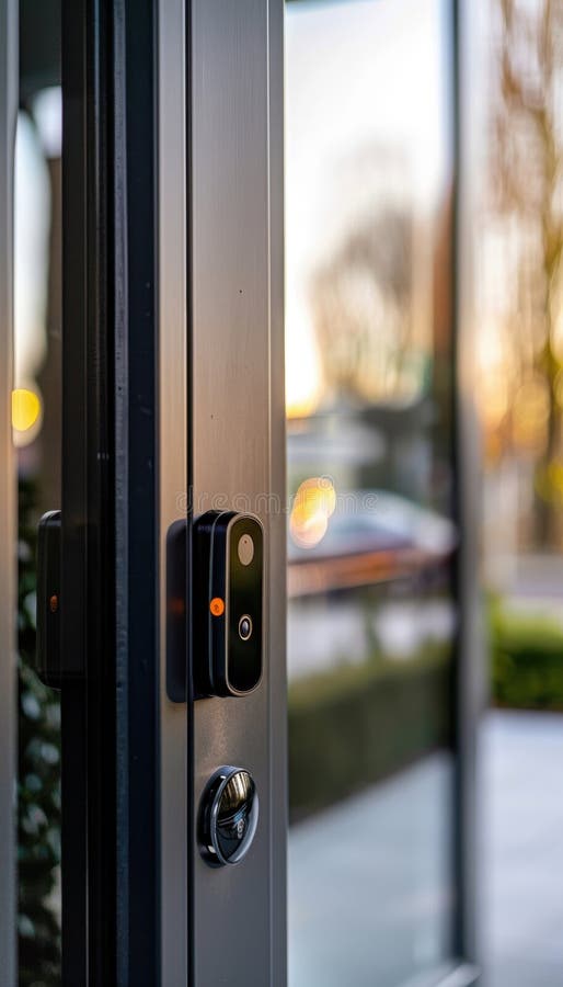 Smart Doorbell Camera Capturing Visitor at Modern Home S Front Door for ...