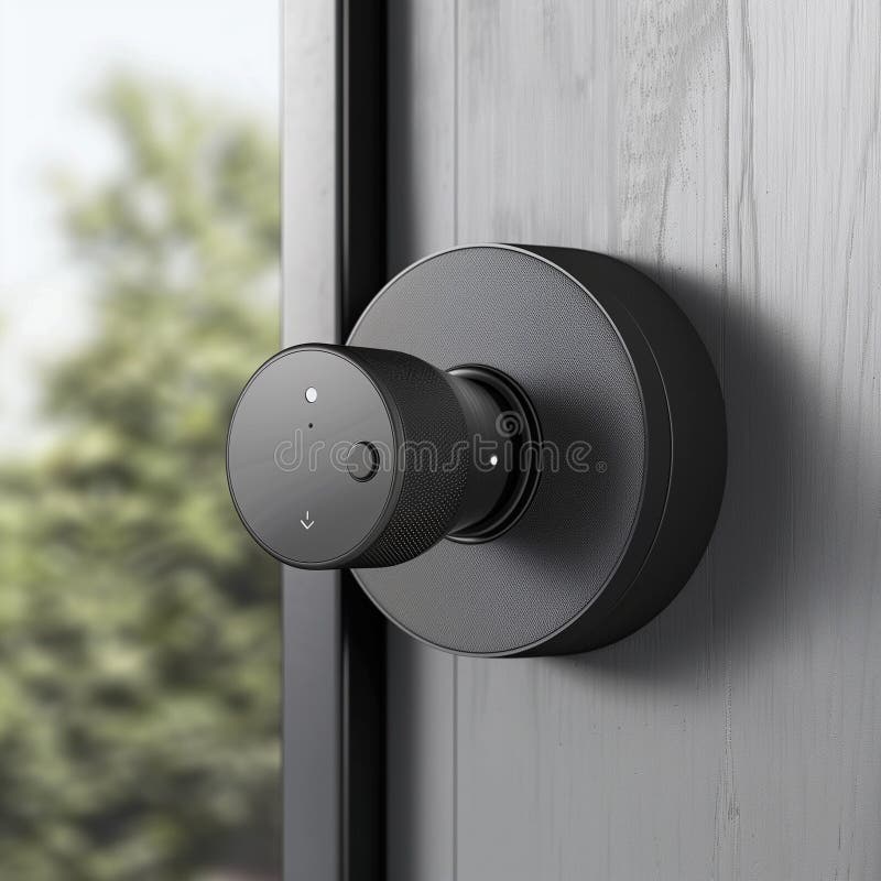 A Smart doorlock stock photo. Image of entryway, futuristic - 312669482