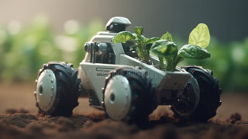 Smart Droid Farmer. Agriculture Technology, Farm Automation Stock ...