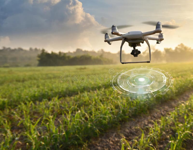 Smart Drones Revolutionize Agriculture. Generated with AI Stock ... Smart Drones Revolutionize Agriculture. Generated with AI Stock ...