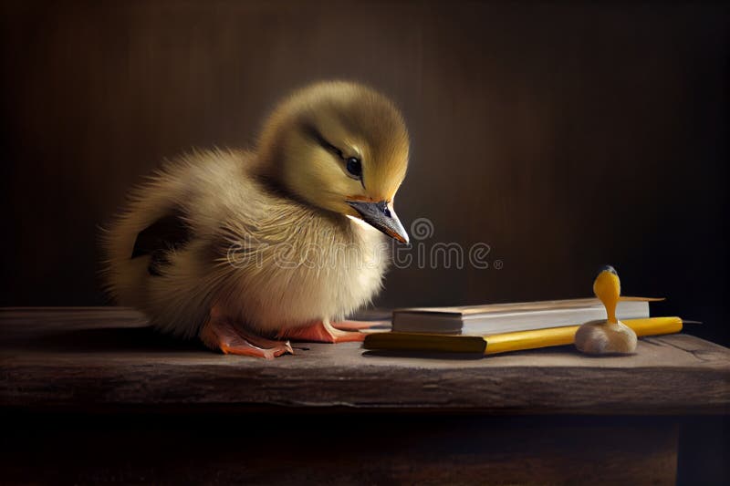 Smart Duck Doing Homework. AI Generated Stock Illustration ... Smart Duck Doing Homework. AI Generated Stock Illustration ...